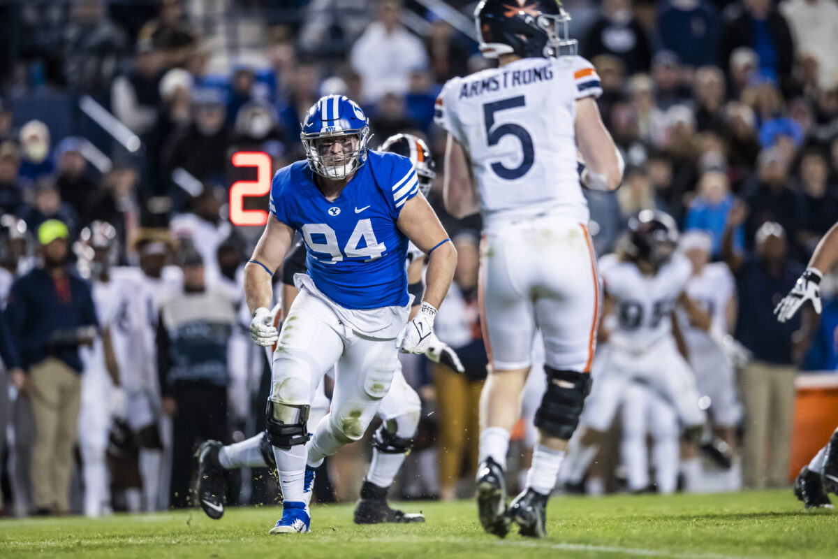 BYU football DL John Nelson getting insight from multiple sources ...